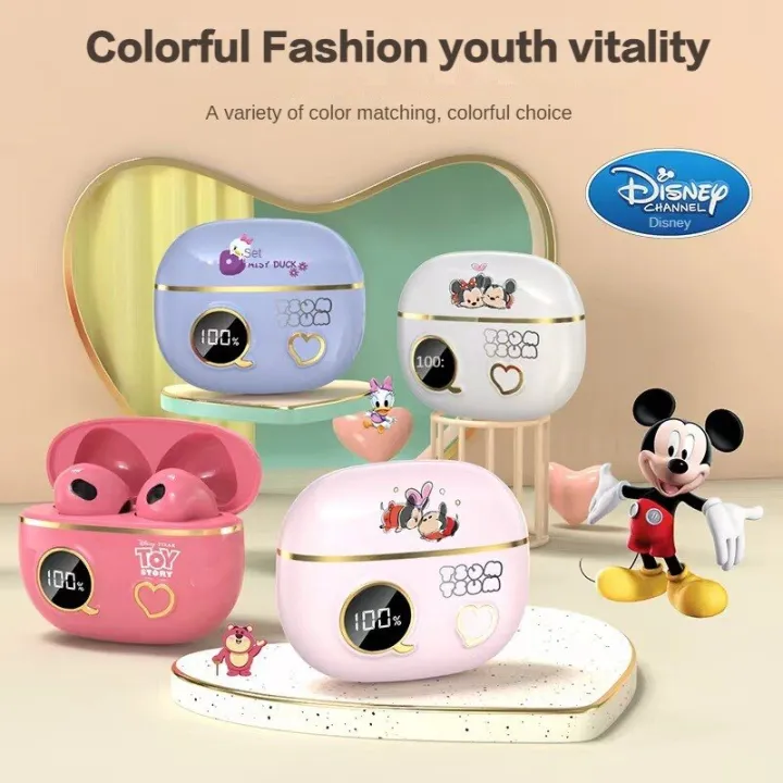 Disney TWS Wireless Headphones Bluetooth 5.3 Earphone Headset Sport ...
