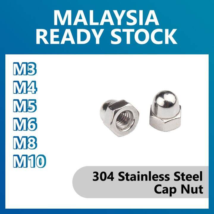 Acorn Cap Nut Cap Nut Stainless Steel 304 M3 M4 M5 M6 M8 | Lazada