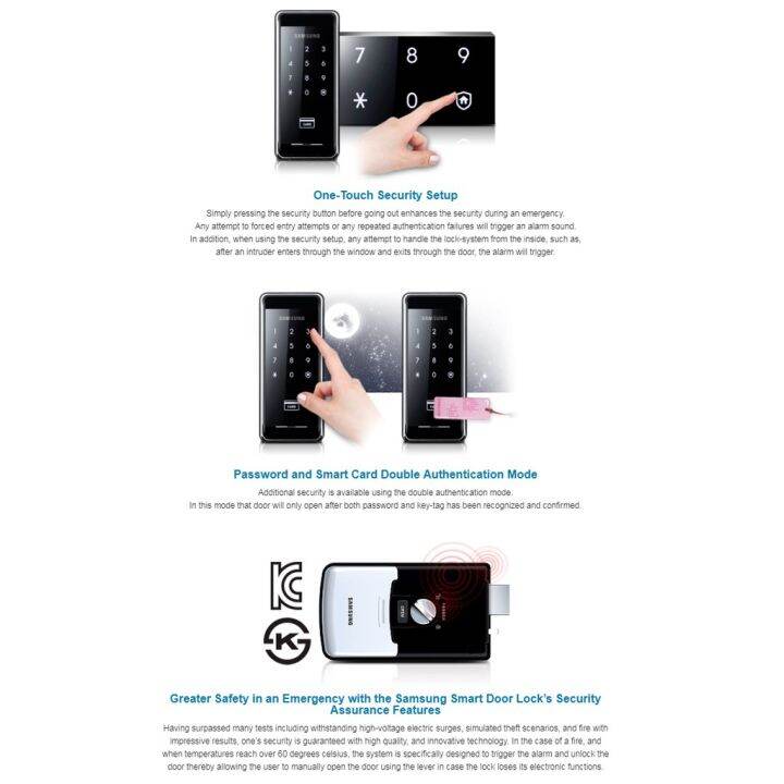 SAMSUNG Ezon SHS-2920 SHS2920 Smart Key Less Digital Door Lock TAG KEYS | Lazada PH