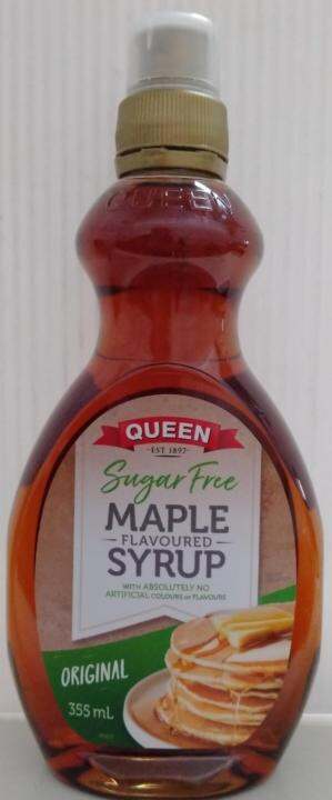 QUEEN MAPLE FLAVOUR SYRUP SUGAR FREE 355ML | Lazada