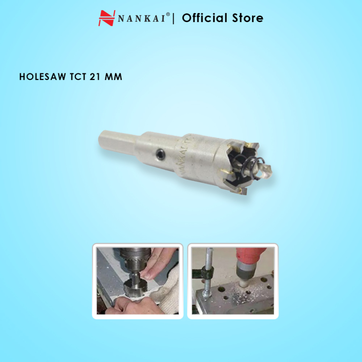 Holesaw TCT - mata bor pembolong besi 21mm Nankai | Lazada Indonesia