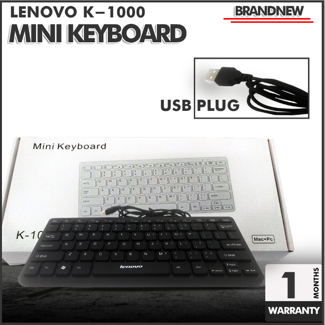 Brandnew LENOVO USB MINI KEYBOARD K-1000 | Lazada PH