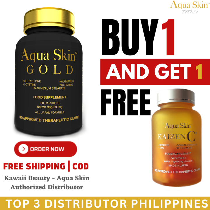Aqua Skin Gluta Gold Kaizen C Glutathione Caps Gluta Capsule Ceramide ...