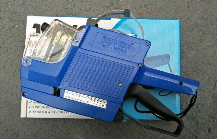 Alat Label Harga 2 Baris 10 Digit Cetak Stiker Expired Huruf Angka MX ...