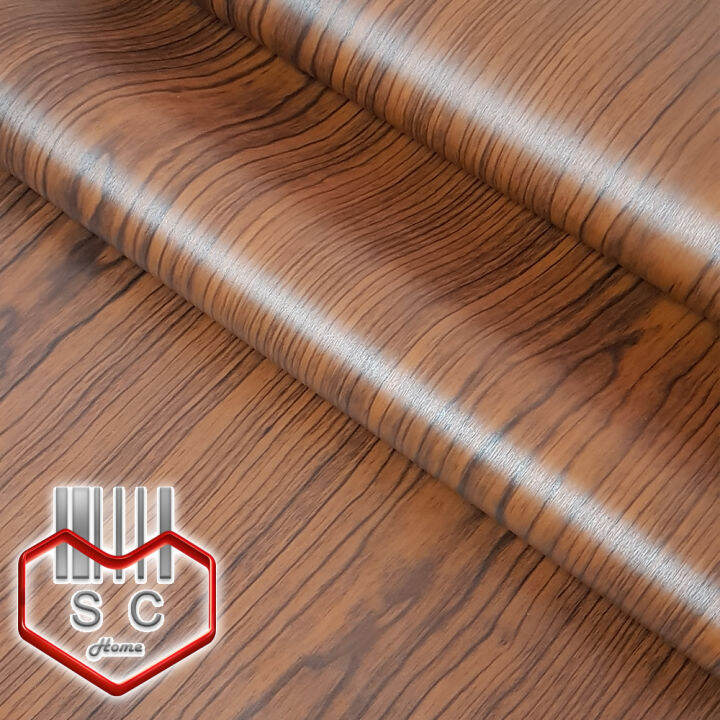 Wall Sticker PREMIUM WALNUT WOOD SERIES (45CM x 10M) High Quality Self ...