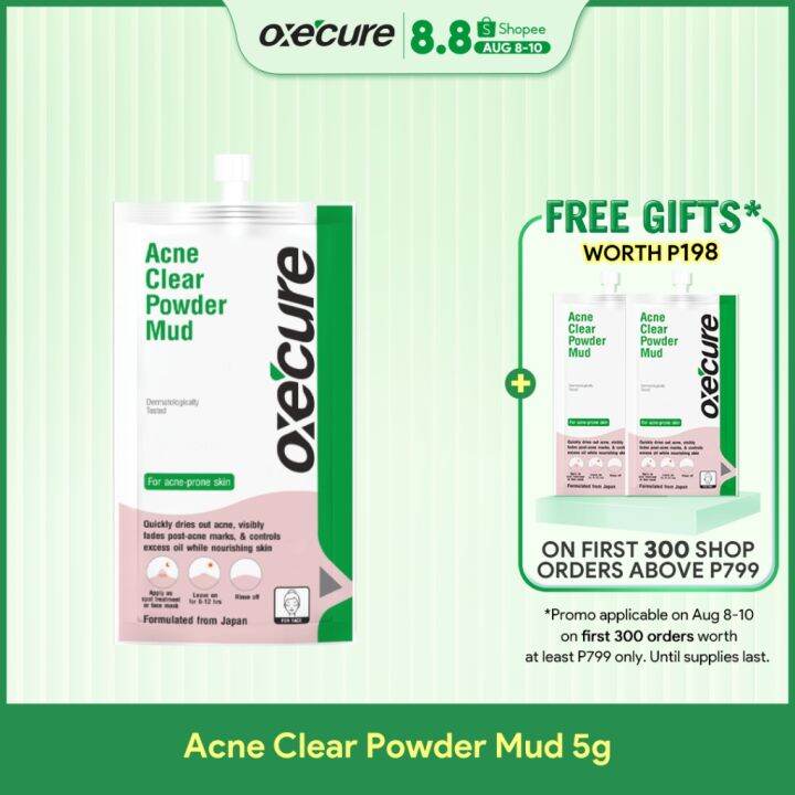 OXECURE Acne Clear Powder Mud 5g | Lazada PH