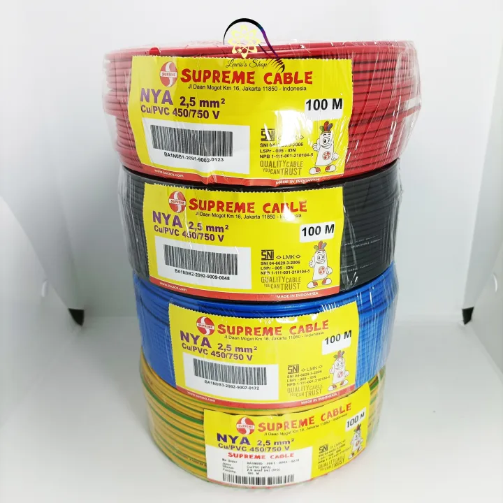 Kabel NYA 2,5mm Supreme Cable 100 Meter SNI | Lazada Indonesia