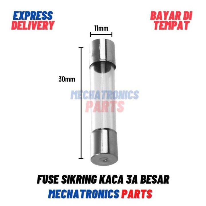 [PAS-9017] FUSE SIKRING KACA 3A BESAR | Lazada Indonesia