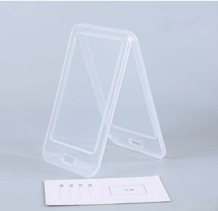 Plastic Transparent color ID card case ID holder Plastic DOUBLE FACE ID ...