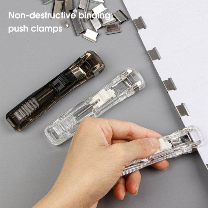 Paper Pusher Clips Set with 50 Pieces Binder Paper Clamps for Office ...