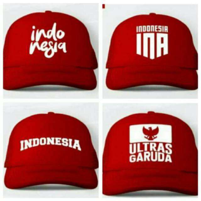Promo - Topi Dewasa dan Anak Anak Indonesia 17 Agustusan trucker cap ...