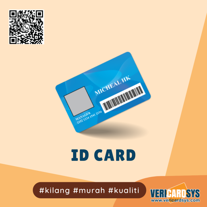 [Pre-Order/Customize] ID Card Printing | Kad Matrik | Photo Staff Card ...
