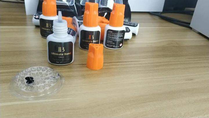 I-Beauty 510ขวด Lot IB Ultimate Bond กาวแห้งเร็วต่อขนตากาวสีส้มหมวก5Ml ...
