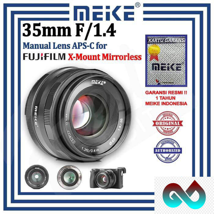 Lensa Meike 35mm F1.4 Lens for Fujifilm X Mount Mirrorless | Lazada ...
