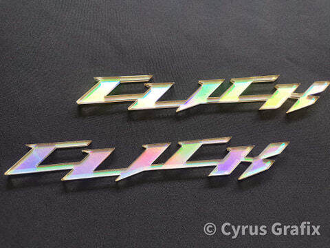 2PCS HONDA CLICK EMBLEM HOLOGRAPHIC | Lazada PH