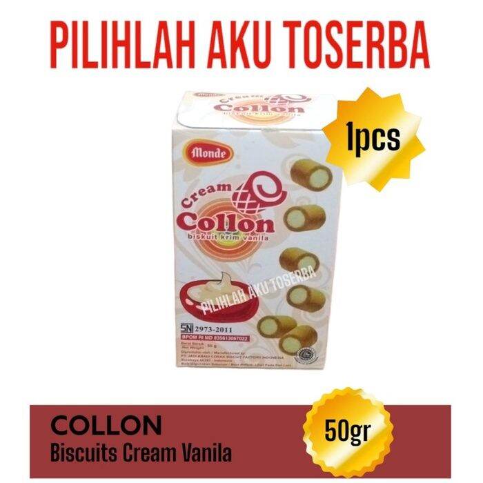 Monde COLLON VANILLA / VANILA Cream 50 gr - ( HARGA 1 BOX ) | Lazada ...