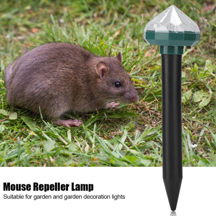 Outdoor Diamond Pattern Solar Power Mouse Repeller Solar สวน โคมไฟตก ...