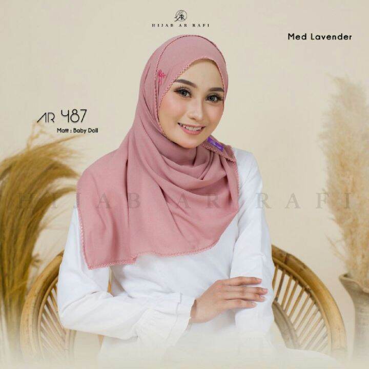 Pashmina Crochet Hijab Ar Rafi Terbaru Kode Ar 487 ORI / Pashmina ...