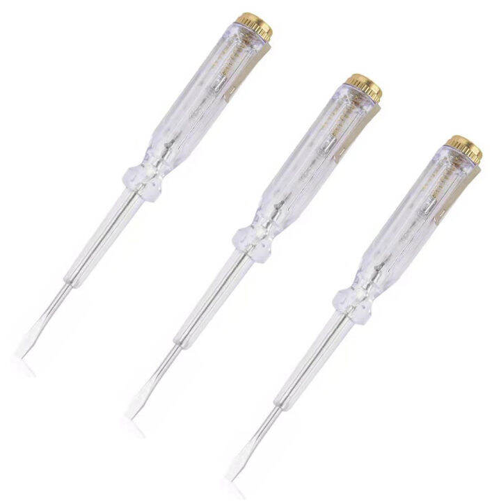 3PCS Electrical Tester ~~~~ Screwdriver Test Probe Pen Voltage Detector ...