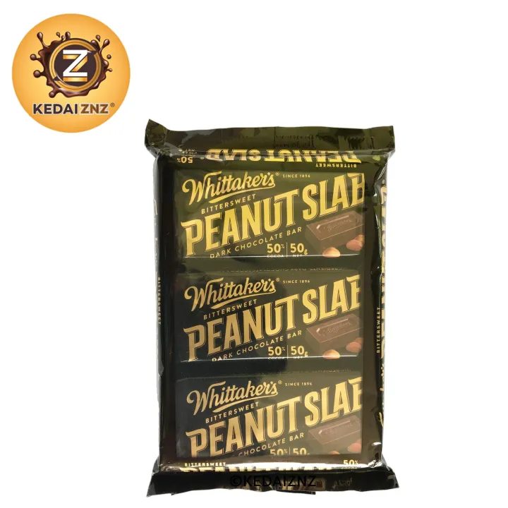 Chocolate Whittakers Bittersweet Peanut Slab Dark Chocolate Bar 150g ...