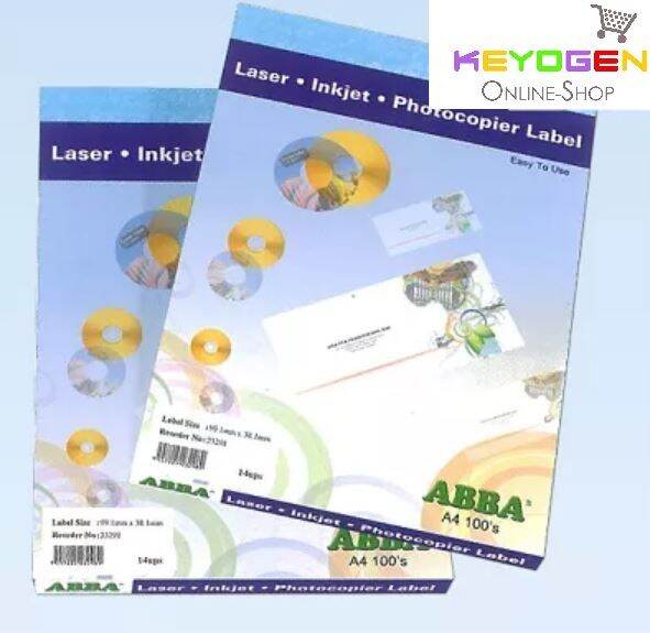 LASER INKJET 70mm X 42.3mm LABEL STICKER PAPER A4 100 sheets by ABBA ...