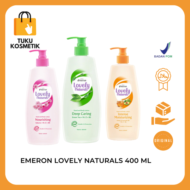 Emeron Lovely Naturals Hand & Body Lotion 400Ml | Lazada Indonesia