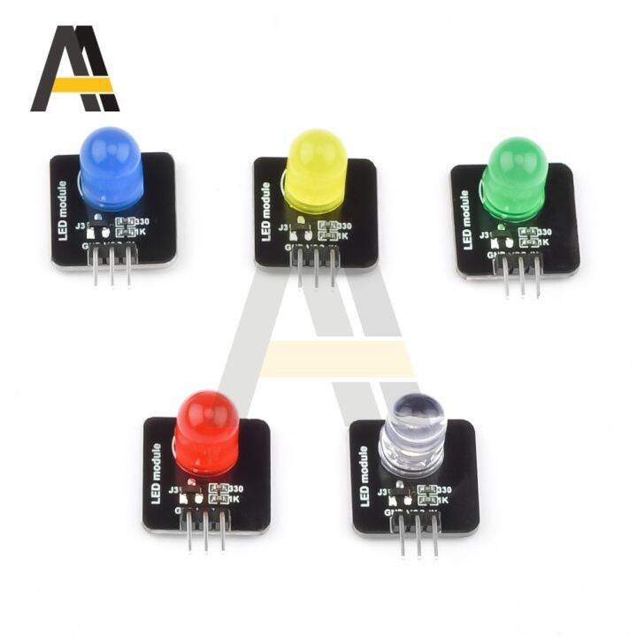 Smart Electronic Building Block 10mm LED Light emitting Module DC3.3V ...