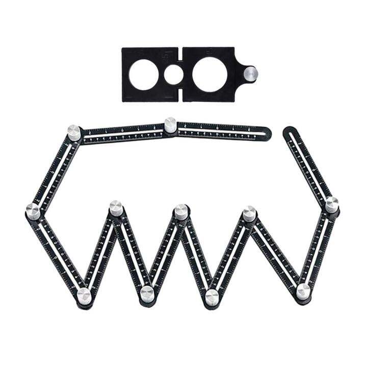 Multi Angle Measuring Ruler 12 Sides Alloy Angle Finder Template Tool ...
