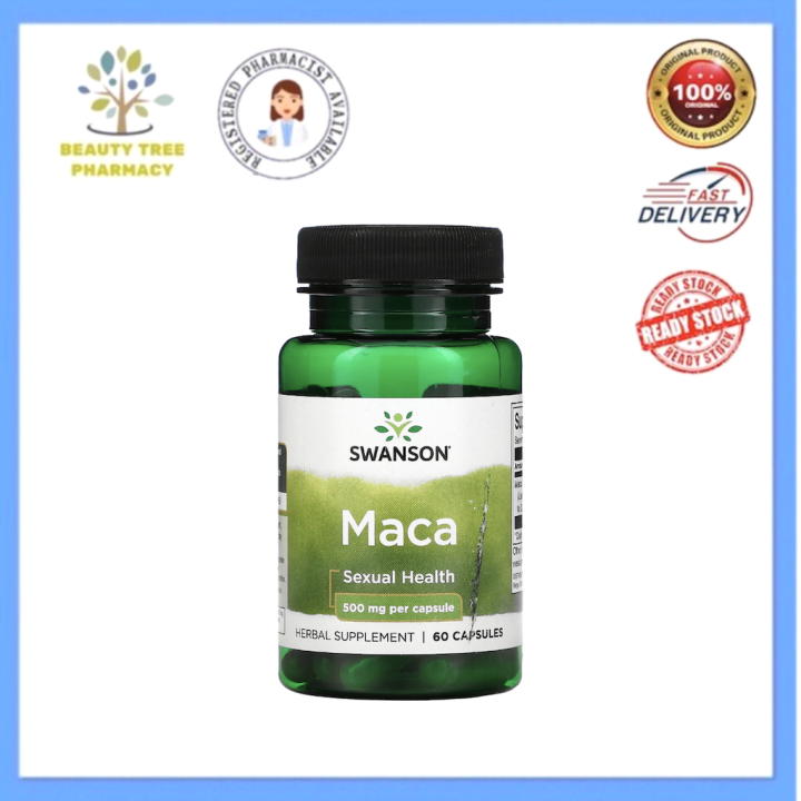 Swanson Maca 500mg 60 Capsules | Lazada