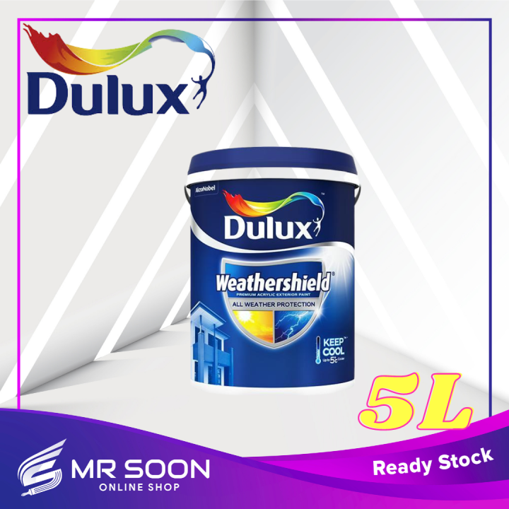 DULUX Weathershield 5L Exterior Wall Paint / Cat Luar | Lazada