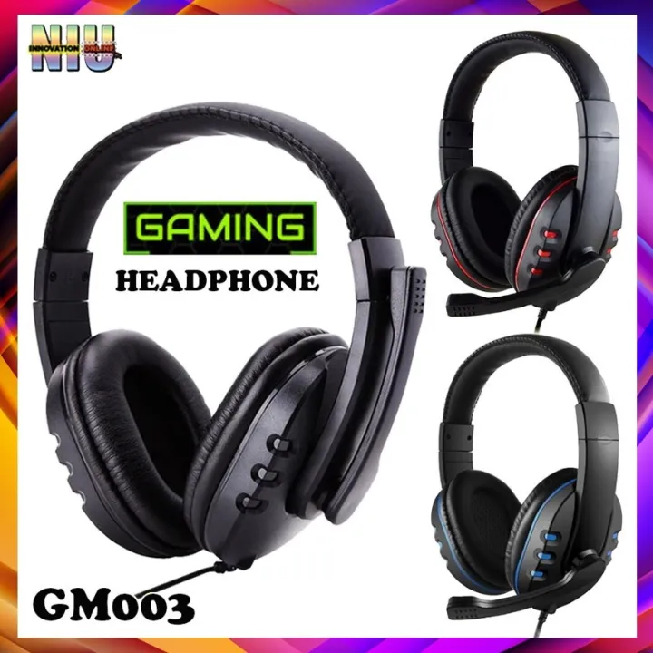 Nathaniel Beerbohm GM003 3.5mm Wired Gaming Headphones Over Ear Game Headset Noise Canceling ...