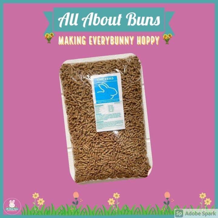 ALL ABOUT BUNS CHEXERS PREMIUM RABBIT FEEDS/FOOD/PELLETS (Specially ...