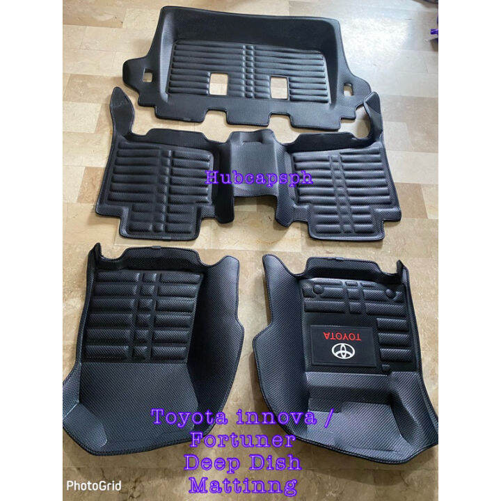 ♕Toyota Innova Fortuner 2006-2023 Premium Deep Dish Car Matting with ...