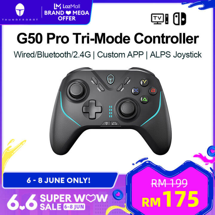 Thunderobot G50 Pro Gamepad Controller 2.4G Wireless/Wired/Bluetooth 3 ...