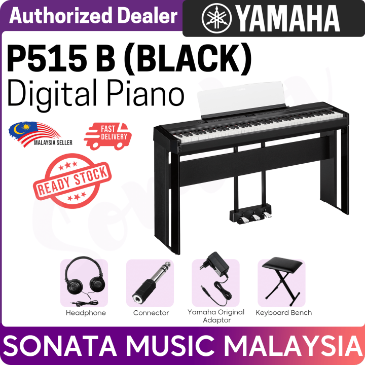 Yamaha P-515 B Black 88-Keys Home Keyboard Digital Piano ( P515 /P 515 ...