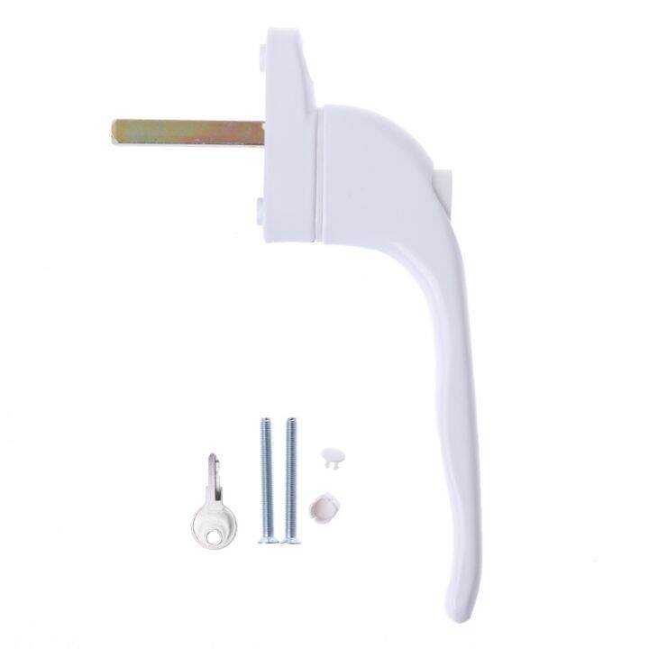 UPVC White Universal Espag Window Handle - Key Locking For Double ...