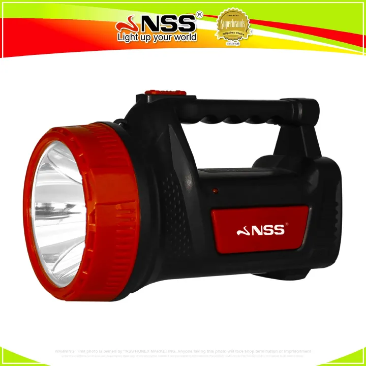 Nss 3W LED Hand lamp with torch and lamp Rechargeable flashlight ...
