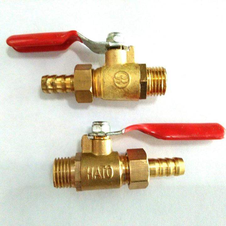 HATO 1/4" Ball Valve for Compressor - Kran kompresor kuningan | Lazada ...