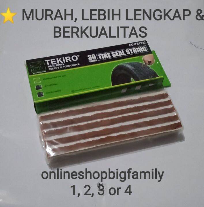 (1 LEMBAR) CACING TAMBAL BAN TUBELESS Merk TEKIRO | Lazada Indonesia