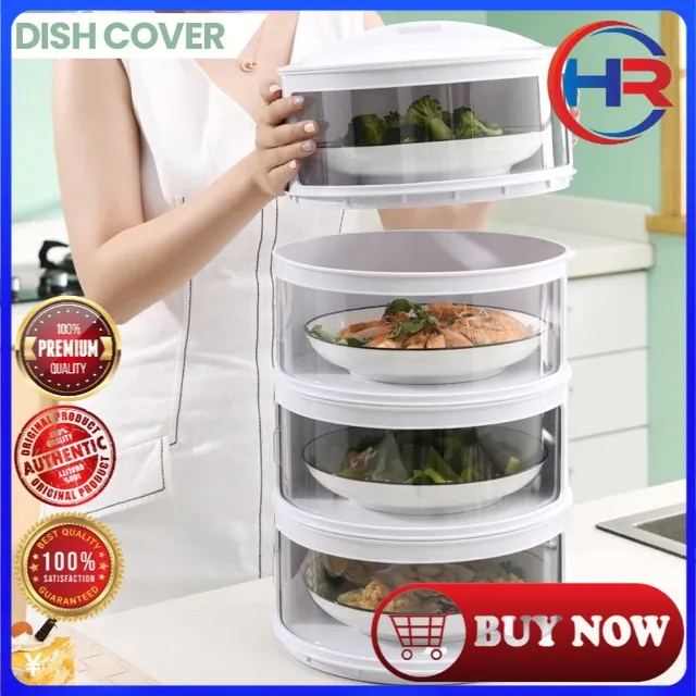 5 Layer Stackable Food Cover Storage Box Dish Cover Anti-Flies Heat ...