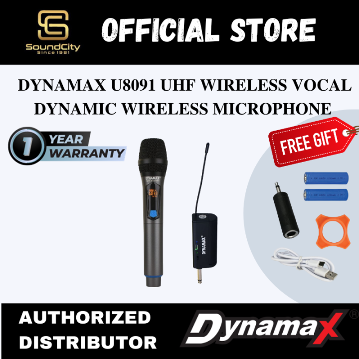 DYNAMAX U8091 UHF Wireless Vocal Dynamic Wireless Microphone | Lazada