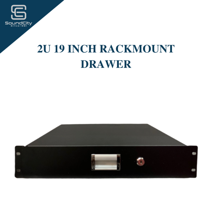 Heavy Duty 2U 19'' Rackmount Drawer With Locker | Lazada