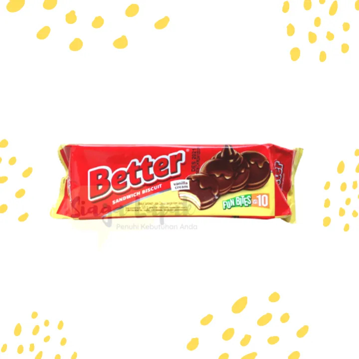 Better Sandwich Vanilla Cream Biskuit Coklat 120gr | Lazada Indonesia