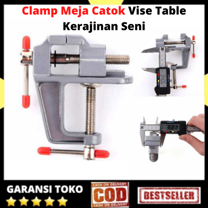 Clamp Meja Catok Vise Table Kerajinan Seni Perhiasan / Clamp Meja Catok ...