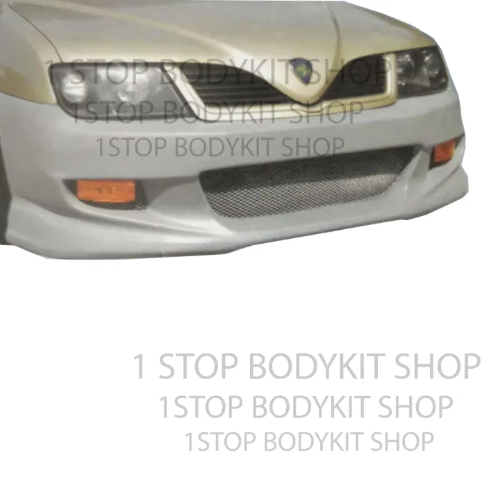 PROTON WAJA FRONT BUMPER WITH LAMP (C WEST)FIBER(FIBERGLASS)SKIRT LIP ...