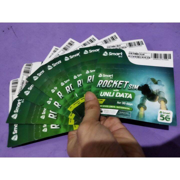 SPECIAL VANITY Smart Bro Rocket SIM w/ UNLI data for 30 days durable | Lazada PH