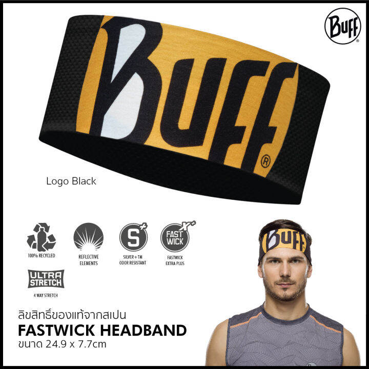 Buff Fastwick Headband ผ้าบัฟคาดศีรษะ กันเหงื่อเข้าตา ซับเหงื่อ ลิขสิทธิ์แท้ Made in Spain ...