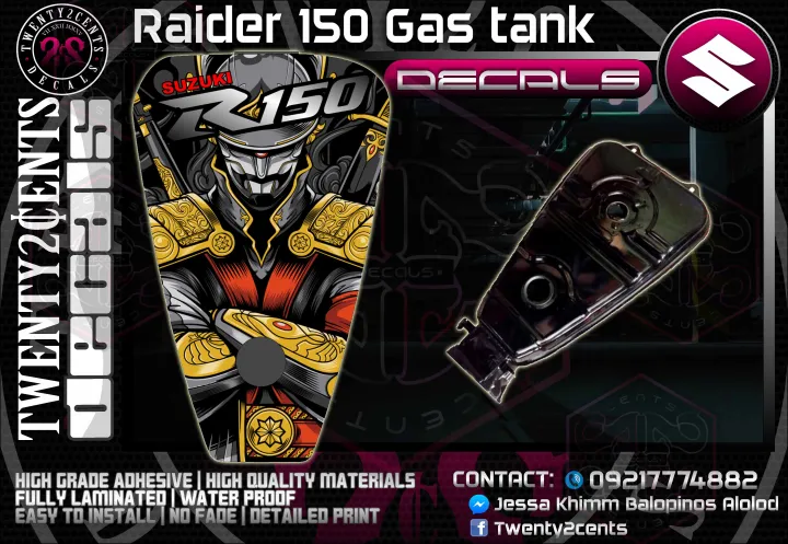 Raider 150 gas tank decals sticker | Lazada PH