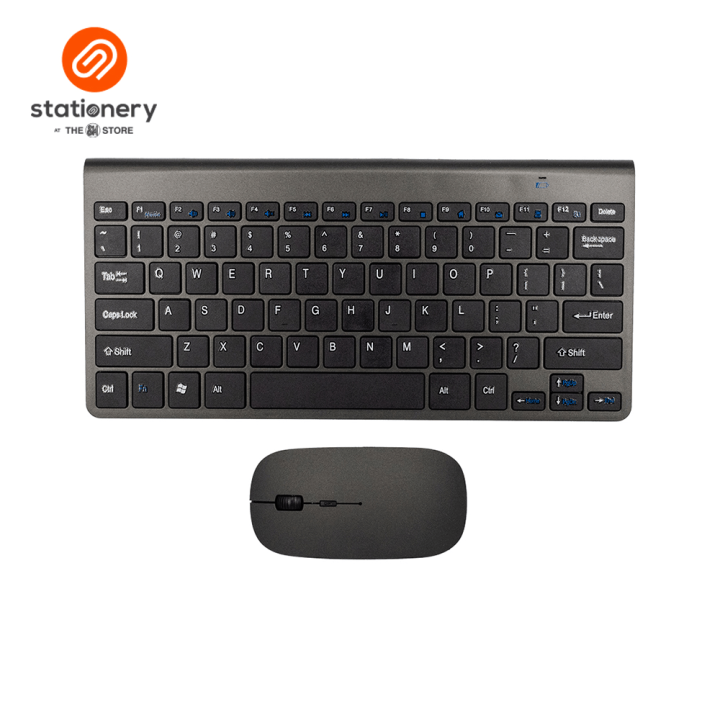 Metallic Wireless Keyboard and Mouse Set | Lazada PH