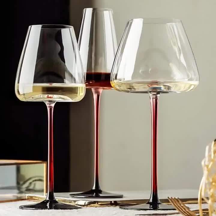 250-650ml Artwork Collection Handmade Crystal Goblet Concave-Convex ...